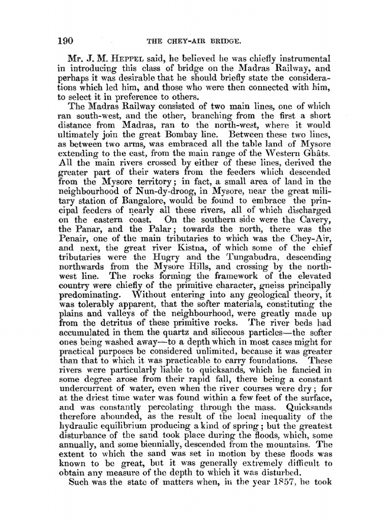 Heppel Et Al 2015 Discussion The Chey Air Bridge Madras Railway | PDF