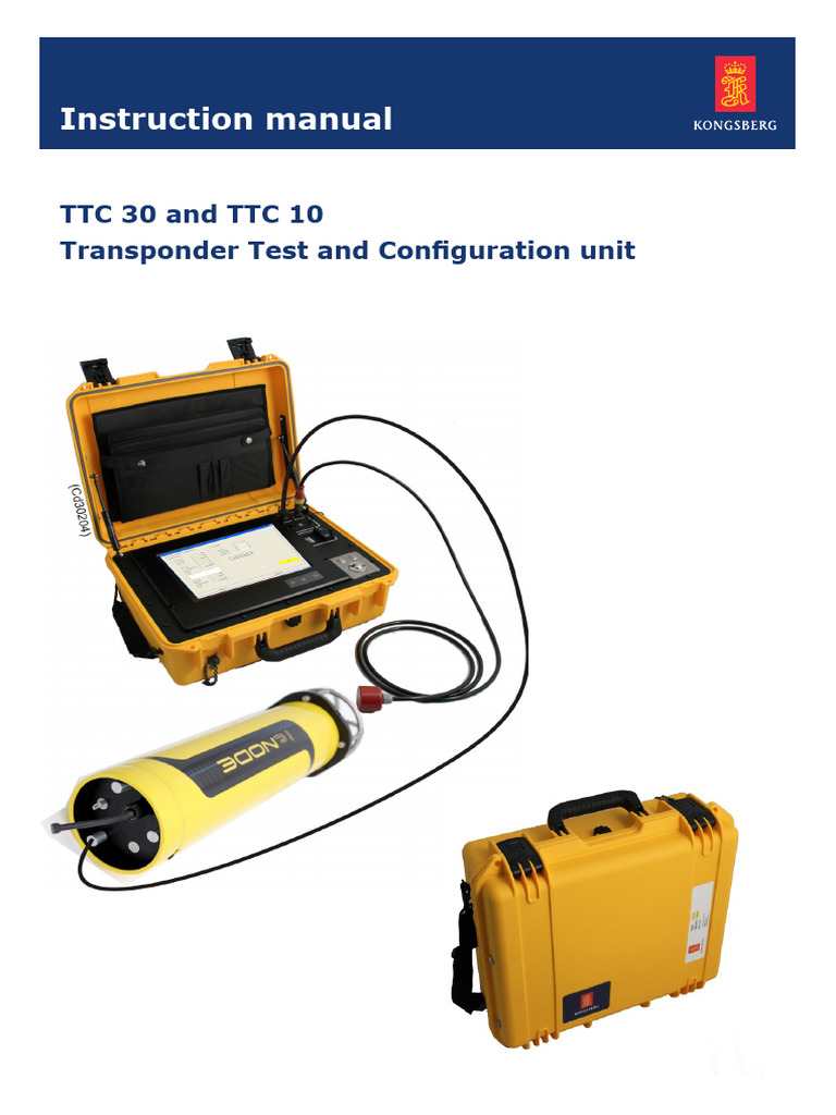 Instruction Manual, TTC 30 and TTC 10 - Kongsberg Maritime | PDF ...