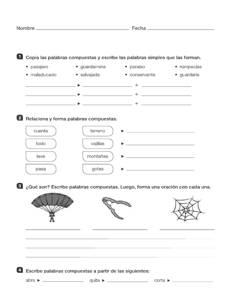 PALABRAS COMPUESTAS 2 | PDF
