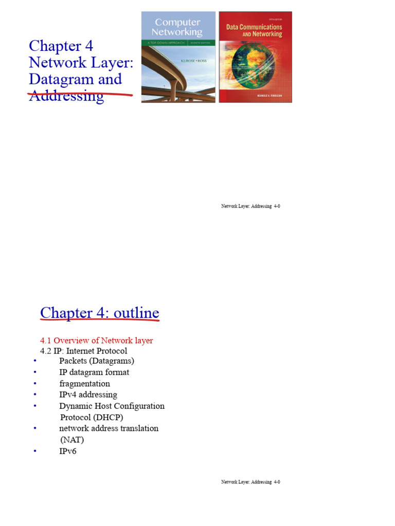 Chapter - 4 Network Layer-IP Datagram and Addressing | PDF | Internet ...