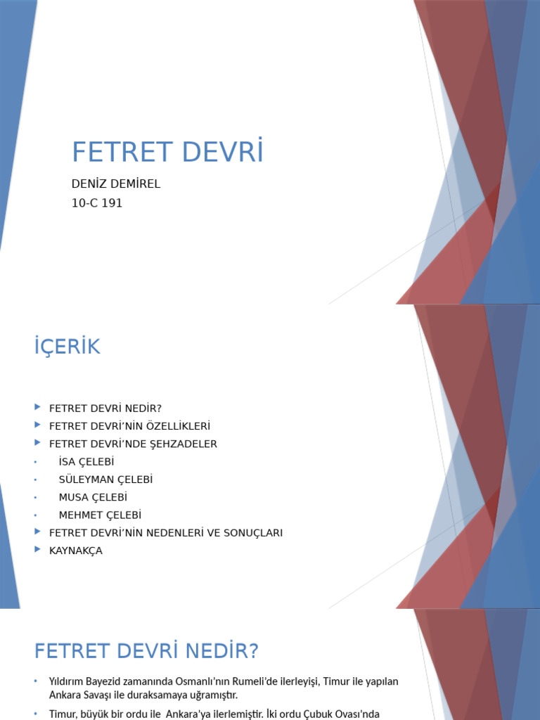 FETRET DEVRİ | PDF
