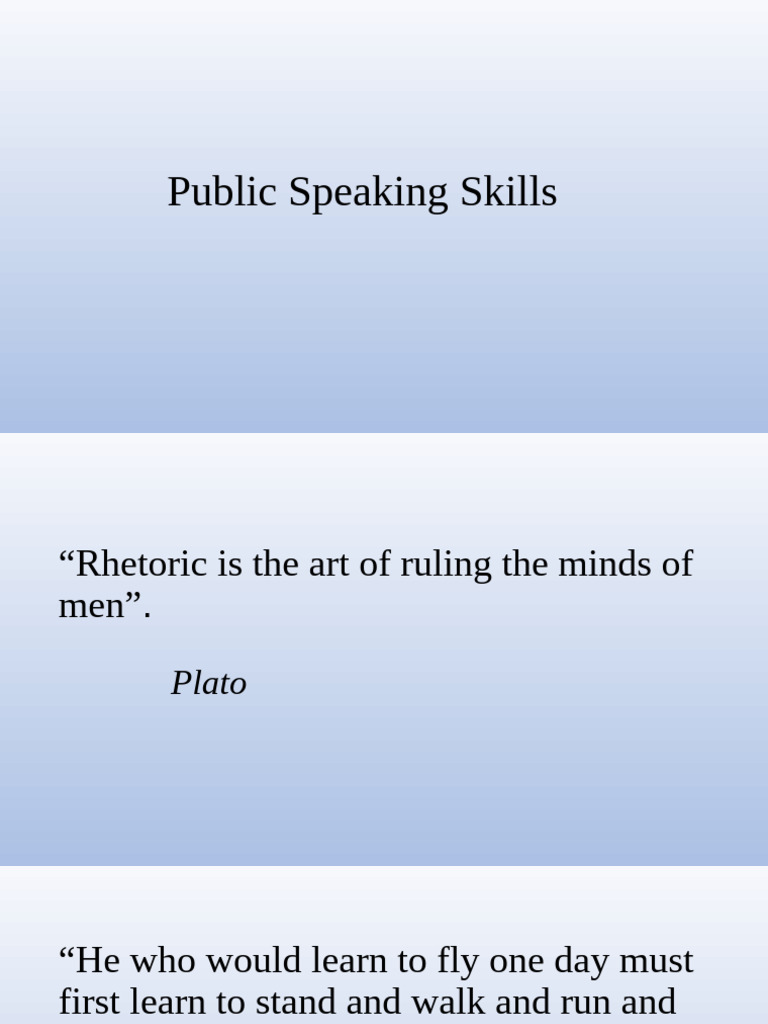 Public Speaking Skills | PDF | Public Speaking | Rhetoric