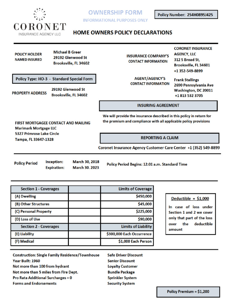 Declaration-Sample-Homeowners3 | PDF