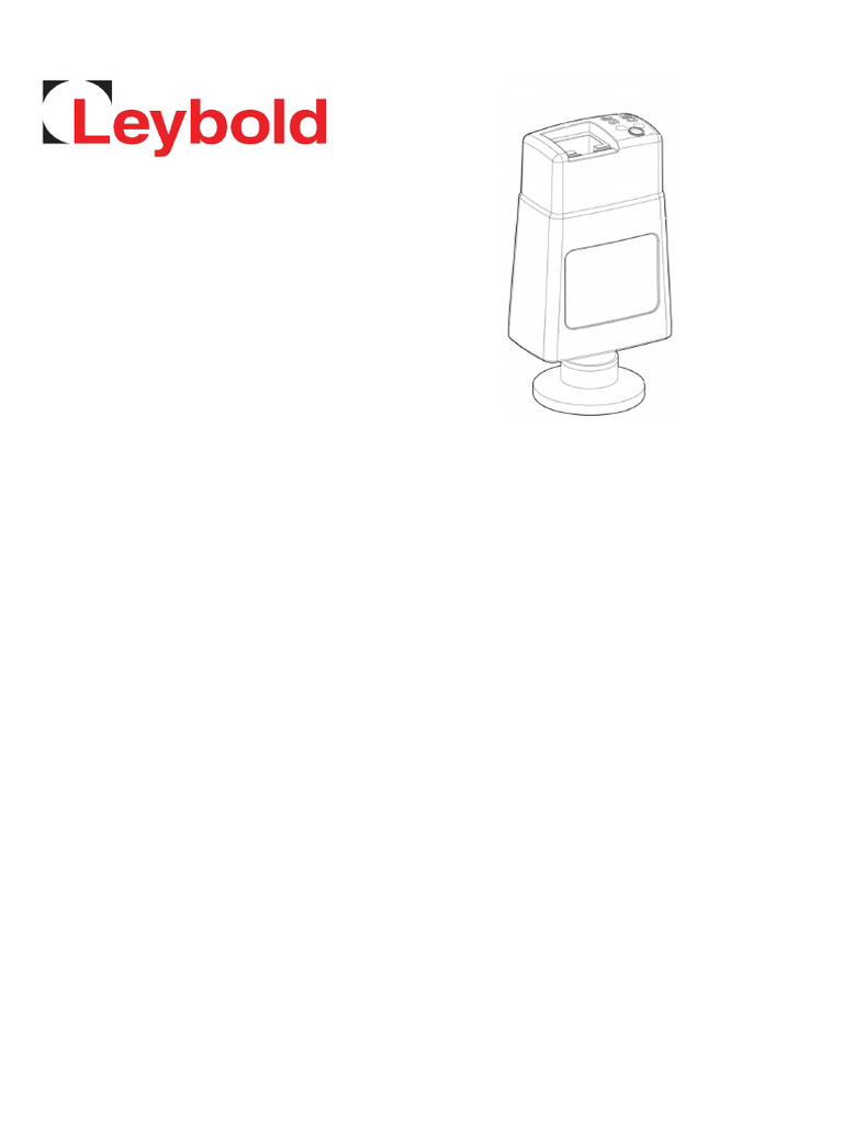 Leybold TTR 91 R Operating Manual | PDF | Vacuum Tube | Vacuum