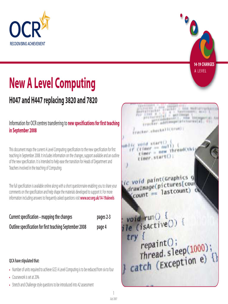 ALevel COMPUTING FINAL - QXD | PDF | Computer Programming | Educational Technology