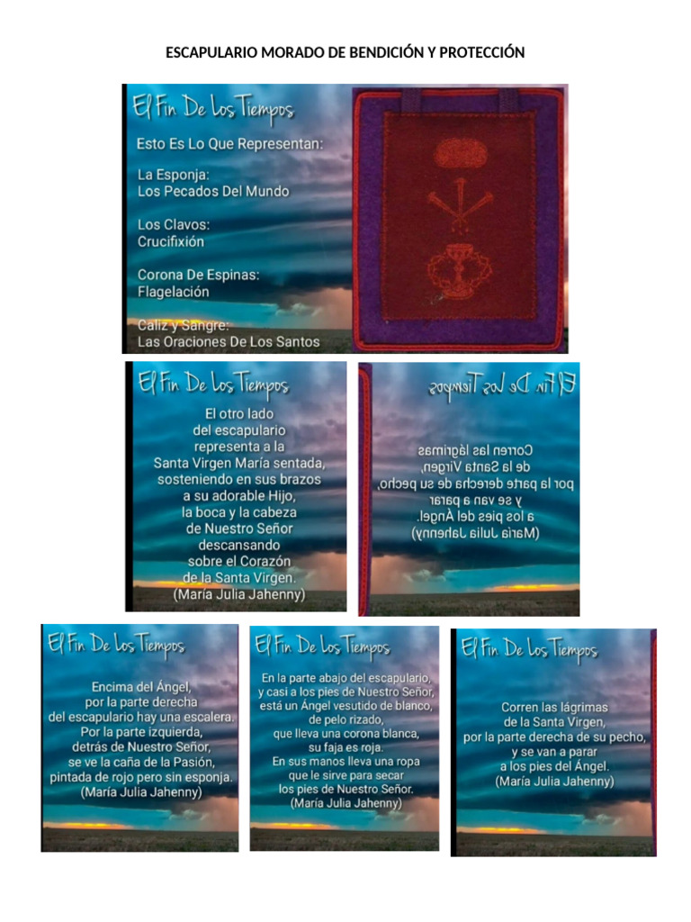 Lectura e Imagen para Imprimir Escapulario Morado | PDF