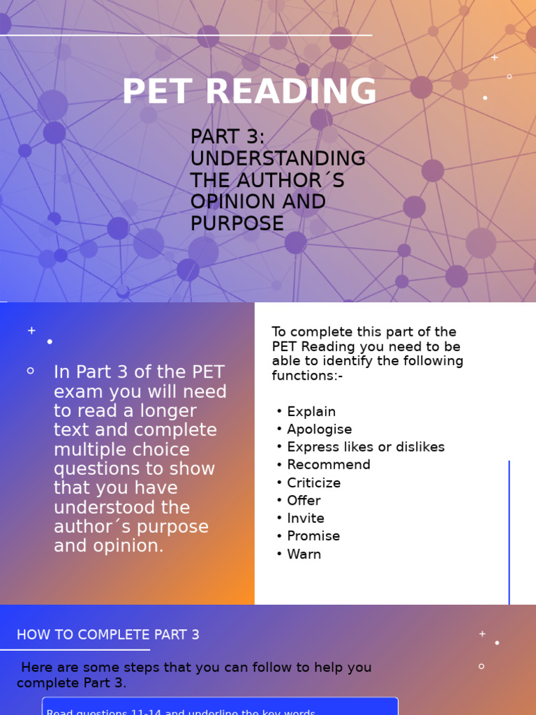 Pet Reading Part 3 Workshoip | PDF | Multiple Choice | Question