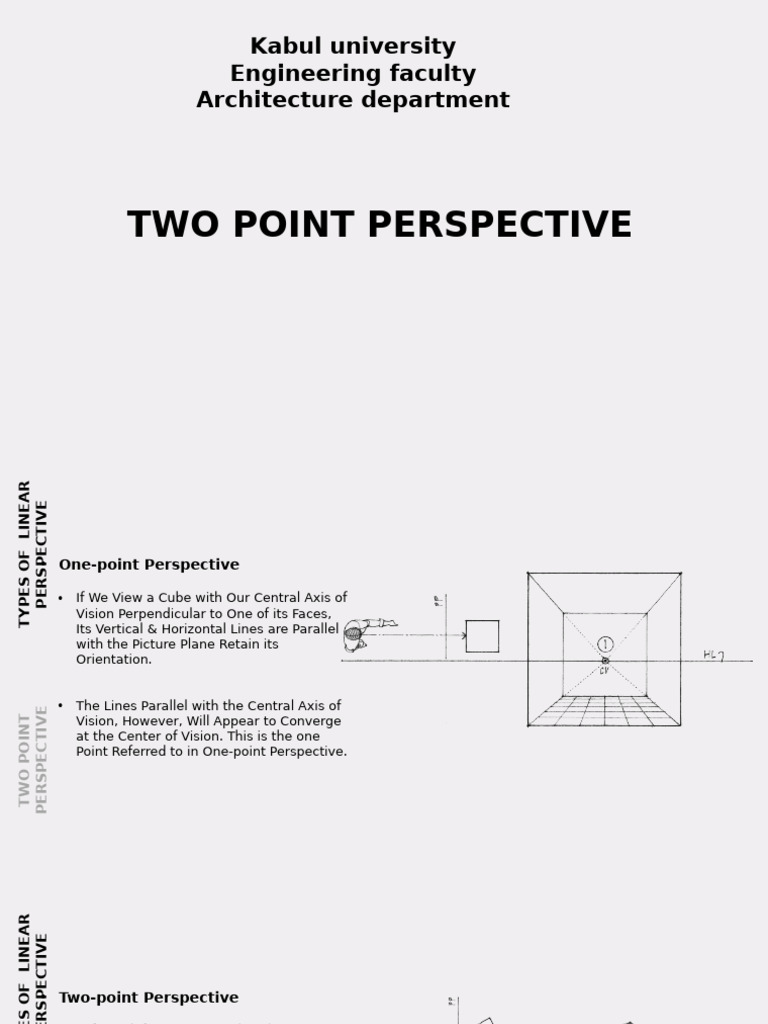 How to Draw TWO Point Perpective 02 | PDF | Perspective (Graphical) | Elementary Geometry