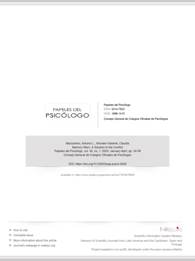 Las Guerras de La Memoria | PDF | Psychological Trauma | Memory