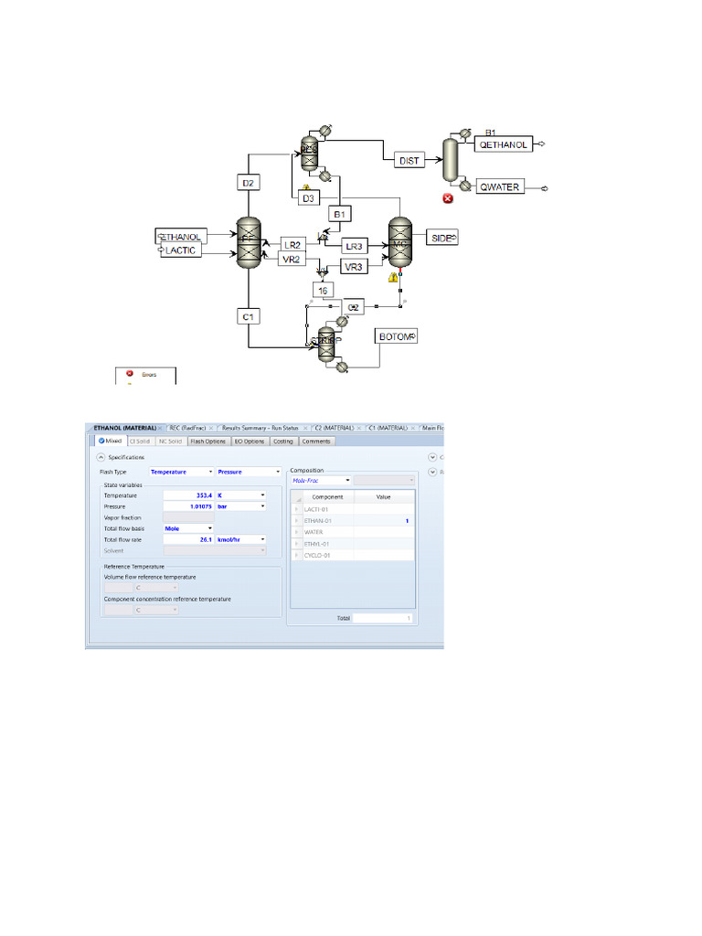 Aspen Simulation | PDF
