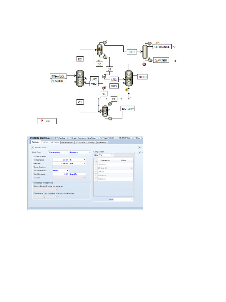 Aspen Simulation | PDF