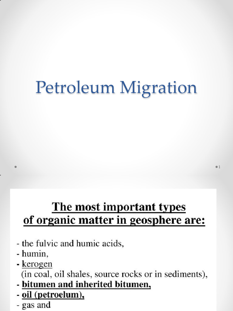Petroleum Geology 5 MIGRATION | PDF | Petroleum Reservoir | Petroleum