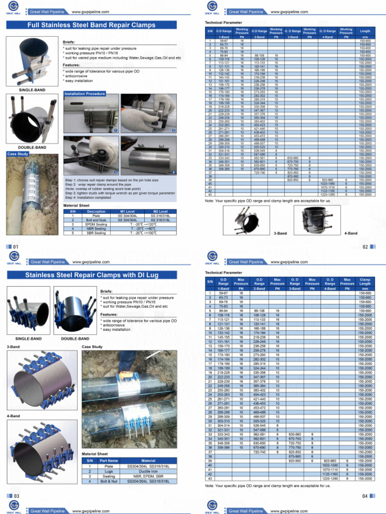 Stainless Steel Repair Clamps (2025!04!15 18-31-59) | PDF