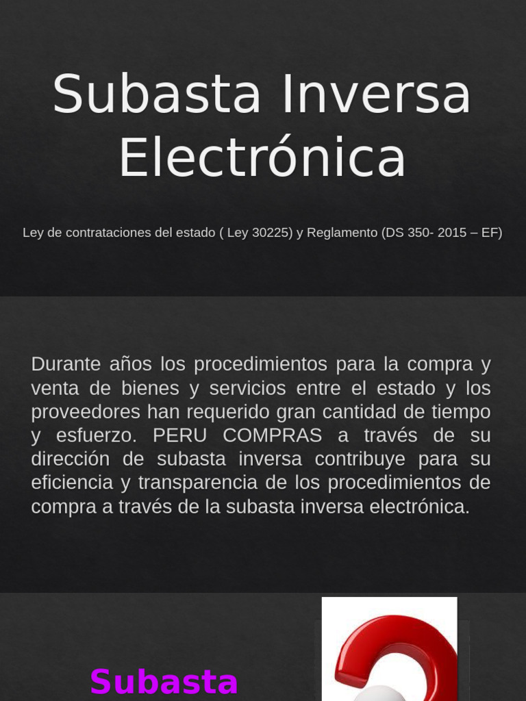 Subasta Inversa | PDF | Subasta | Economias
