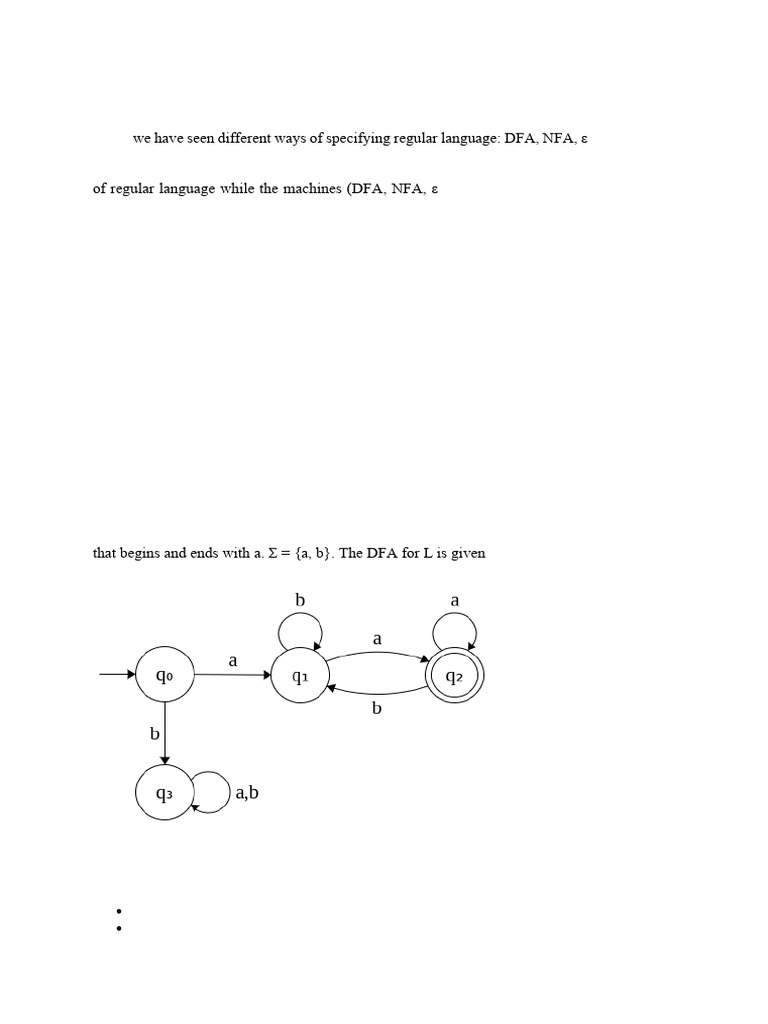 4-DFA To RE Conversion-24-01-2025 | PDF | Regular Expression | String (Computer Science)