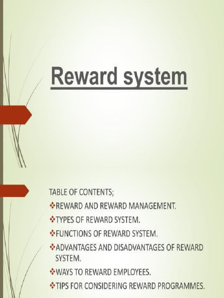 Reward System | PDF