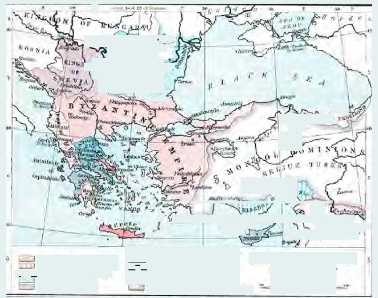 The Morea ca 1265 in its international context the Byzantine Empire and ...
