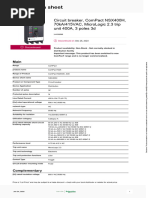 Product Data Sheet: Circuit Breaker Compact Nsx630H, 70 Ka at 415 Vac ...