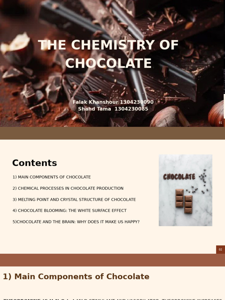 Chemistry of Chocolate Explained | PDF | Chocolate | Taste