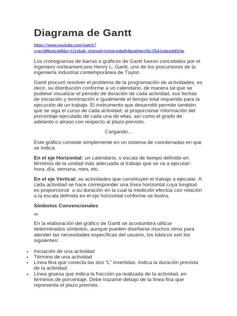 Diagrama de Gantt | PDF