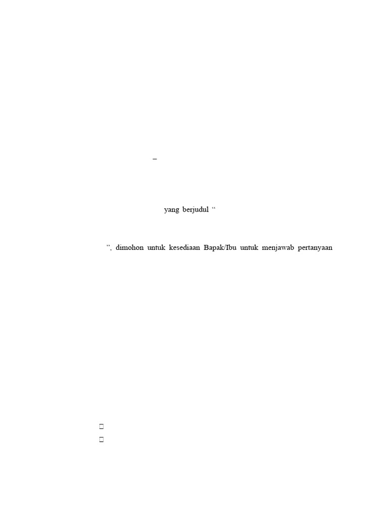 Lembar Angket Dan Validasi Angket-1 | PDF