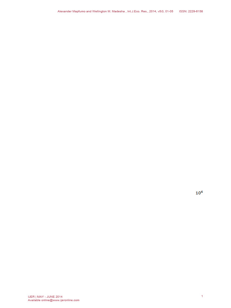 Ijer V5i3 | PDF | Water Scarcity | Quantitative Research