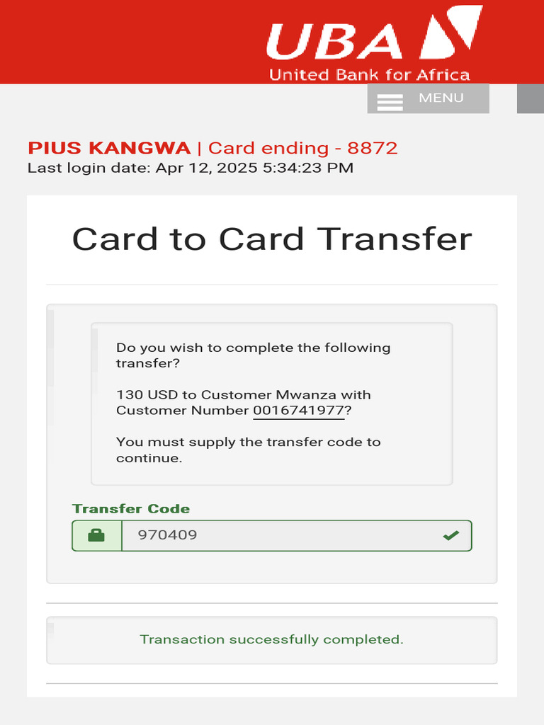 UBA Bank Prepaid Online | PDF