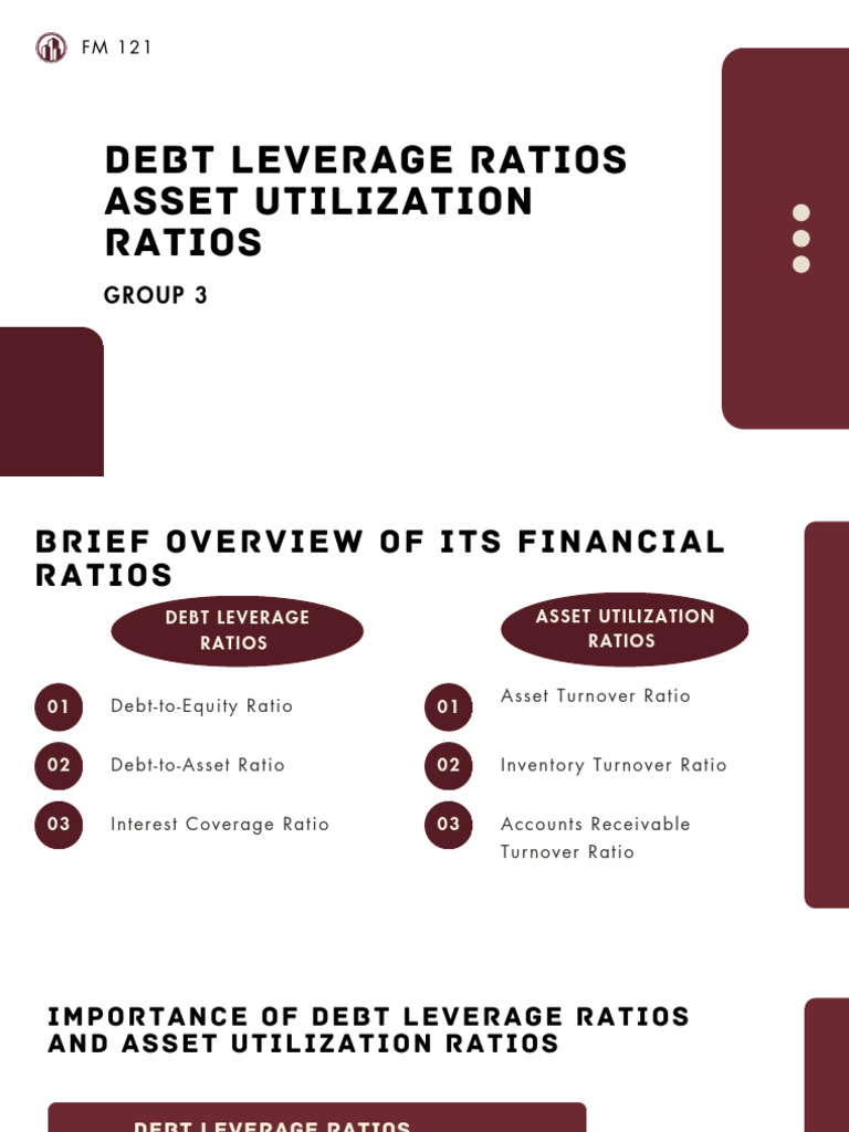 Debt Leverage & Asset Utilization Ratios | PDF | Accounting | Financial ...