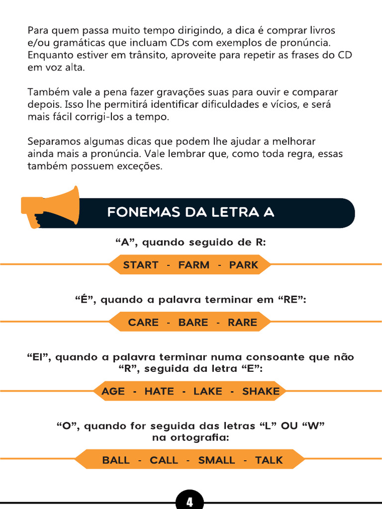 Fonemas Vogais | PDF