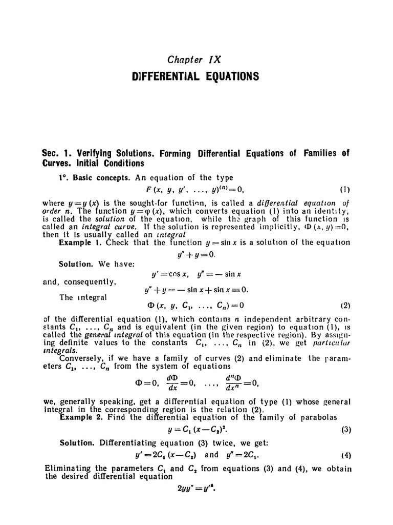Differential Equations 3 | PDF