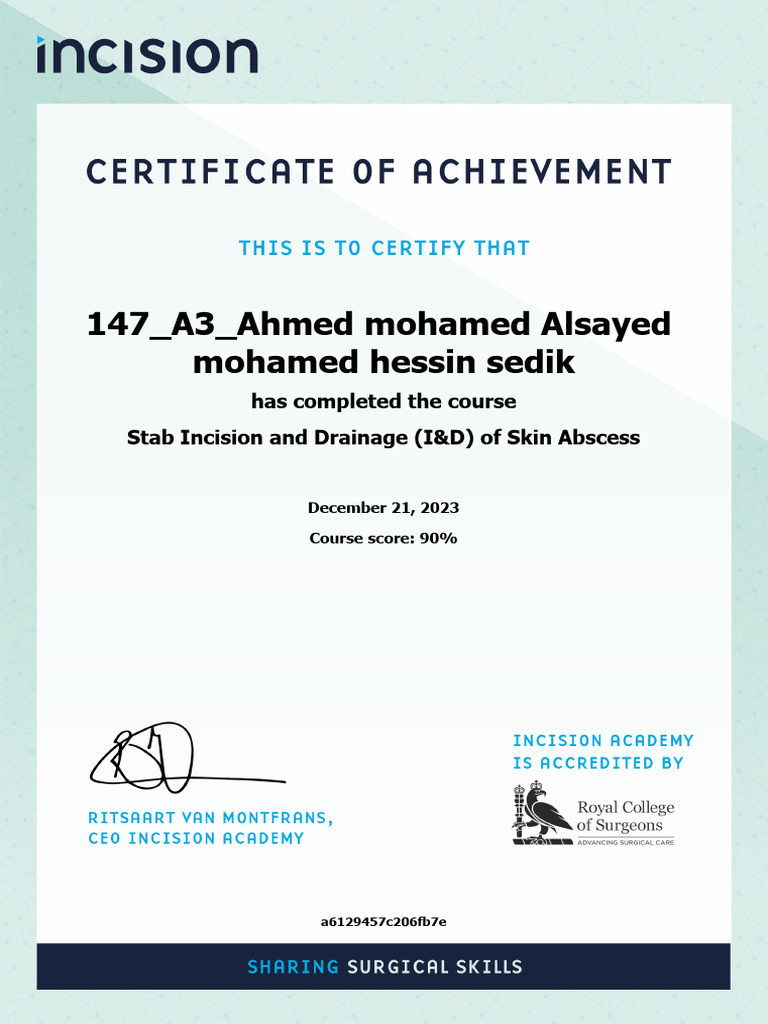 Drainage of Skin Abscess Stab Incision A6129457c206fb7e | PDF