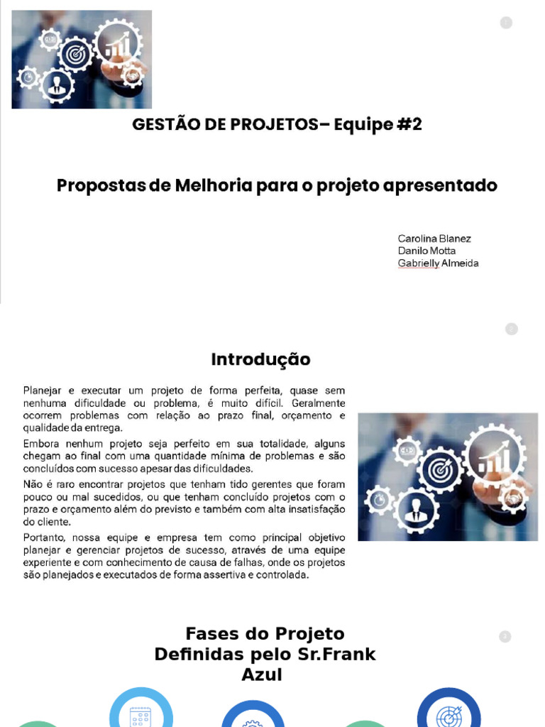 Apresentacao - Gestao - de - Projetos - Final-1 | PDF