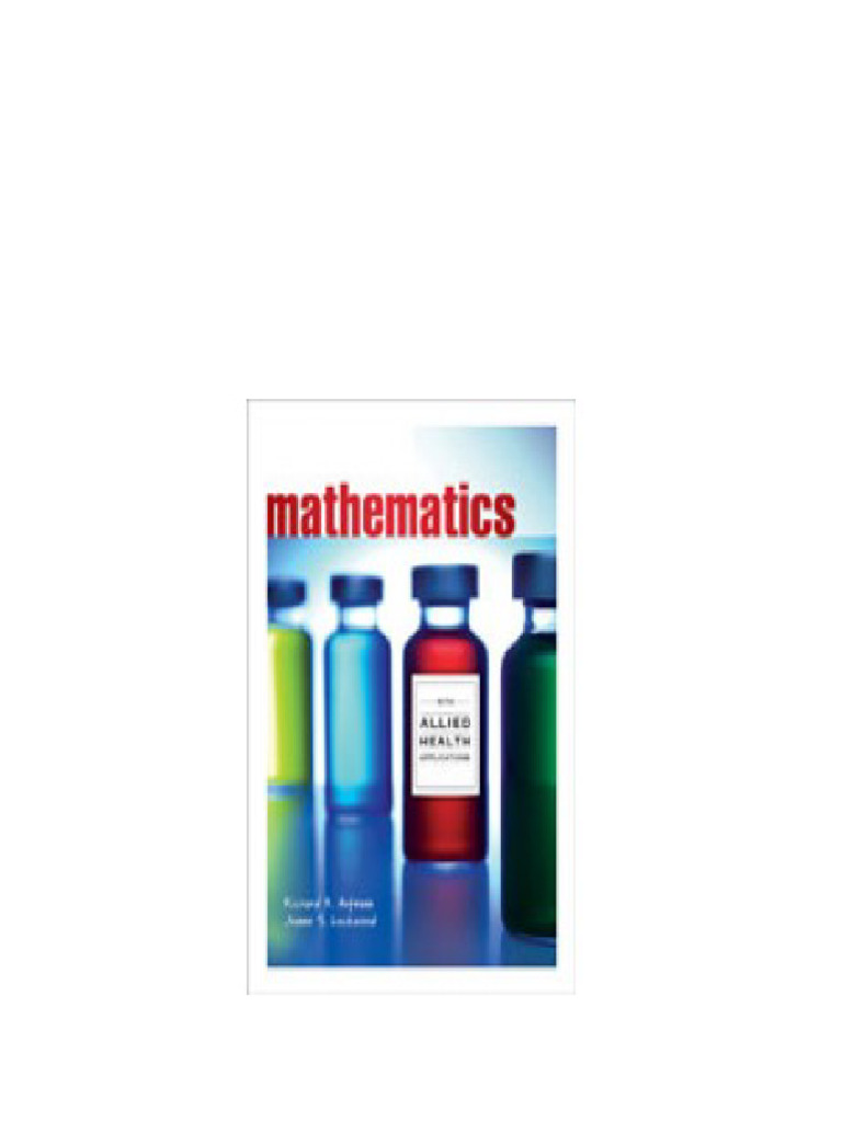 Solution Manual For Mathematics With Allied Health Applications, 1st ...