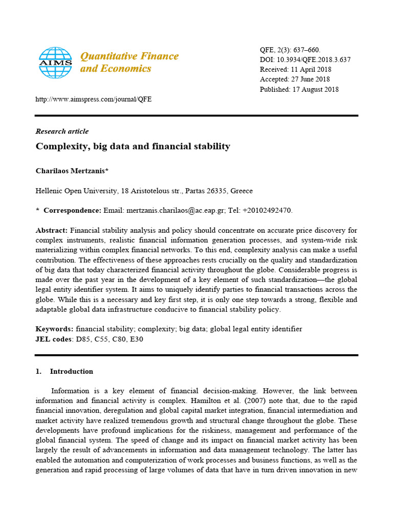 Qfe 02 03 637 | PDF | Risk | Financial Risk