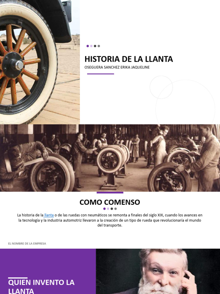 Historia de La Llanta | PDF | Neumático | Vehículos