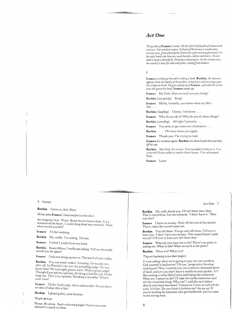 Ivanov by Anton Chekhov | PDF