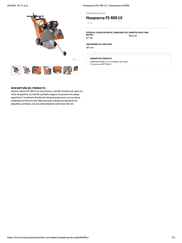 Husqvarna FS 400 LV - Husqvarna LATAM | PDF | Tecnología de vehículos ...