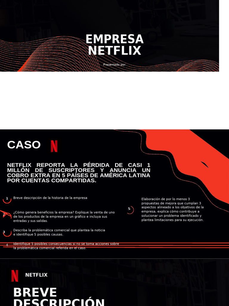 Netflix: Pérdida de Suscriptores y Soluciones | PDF | Netflix ...