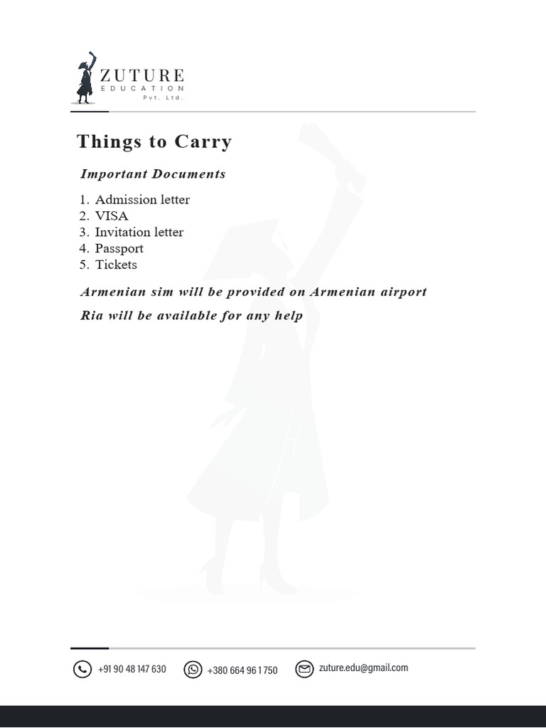 Things To Carry | PDF