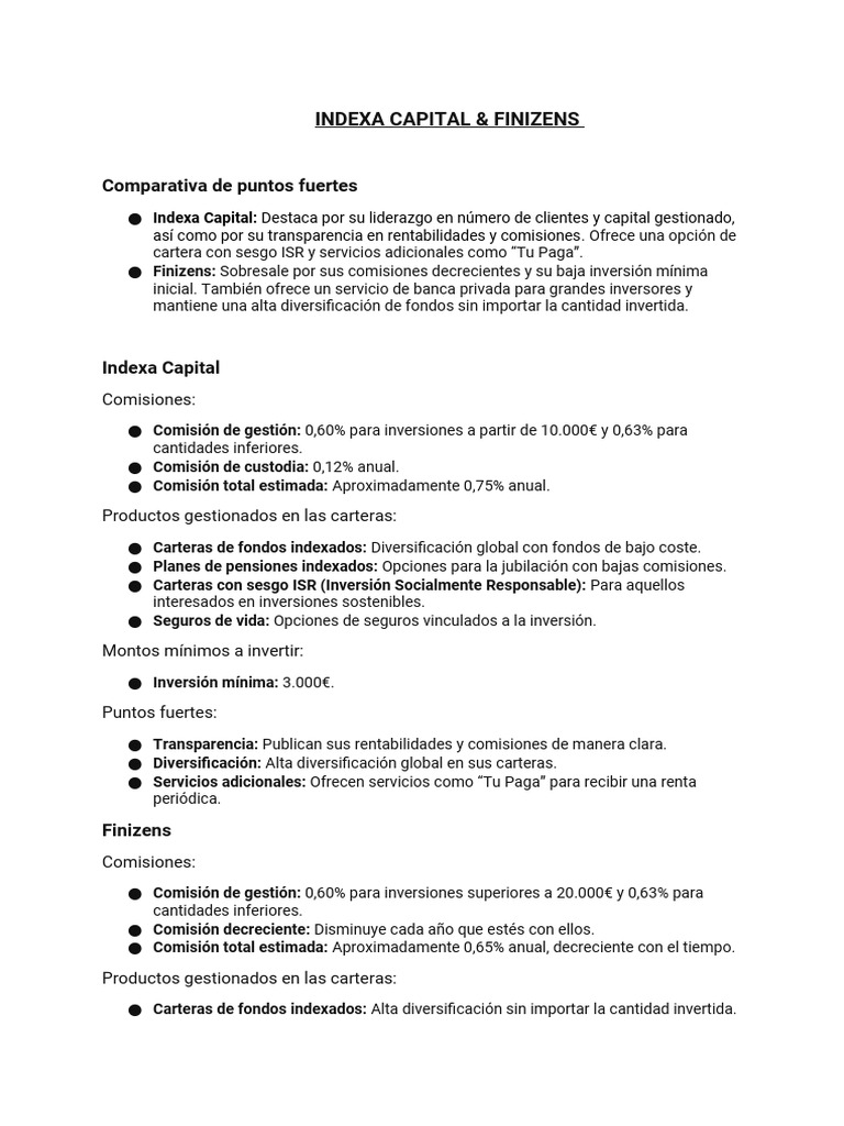 Comparacion Indexa y Finizens - Paula Popa Tema 3 Mod 3 | PDF ...