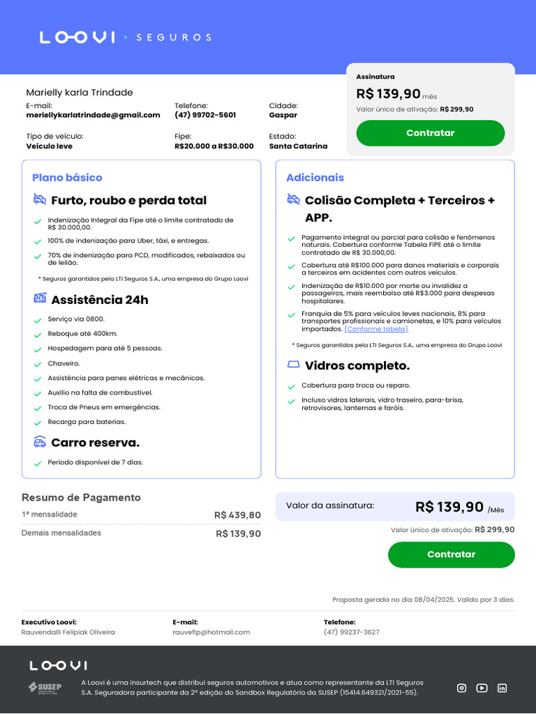 Seguro Automotivo Loovi: Planos e Coberturas | PDF | Veículo motorizado