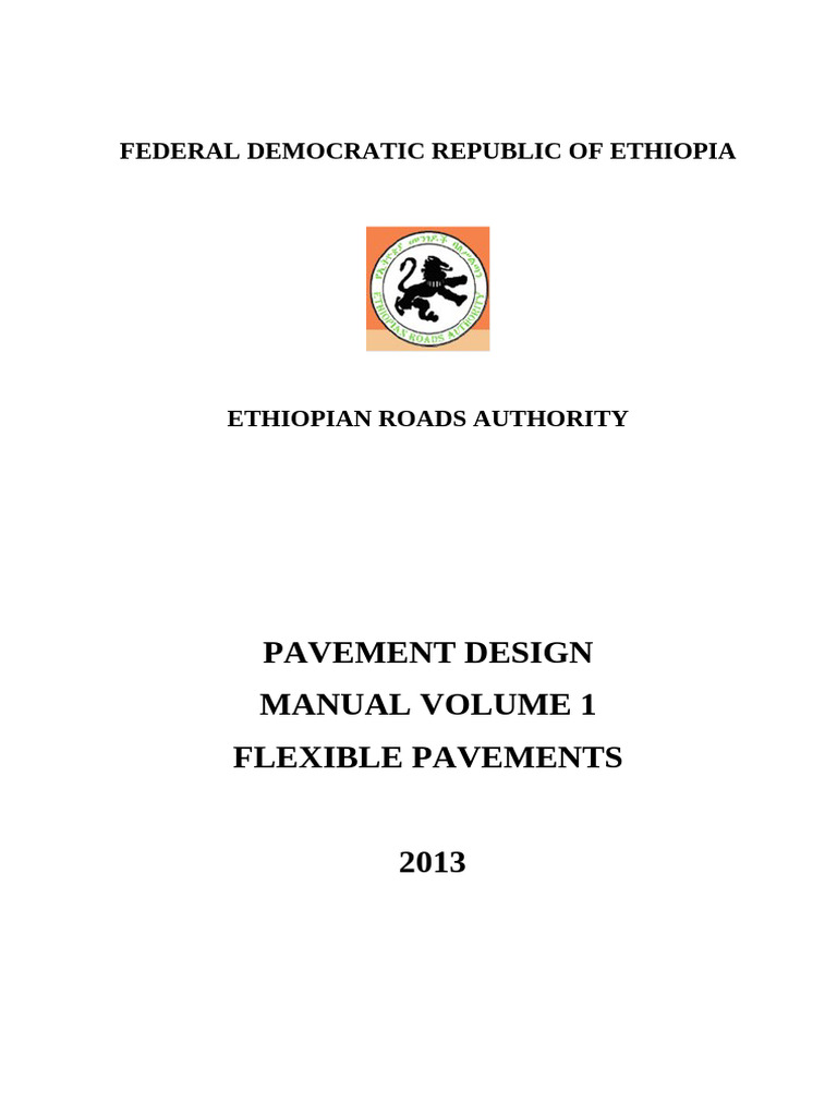 Flexible Pavement Design Manual Final Nov 2013 | PDF | Road Surface | Road