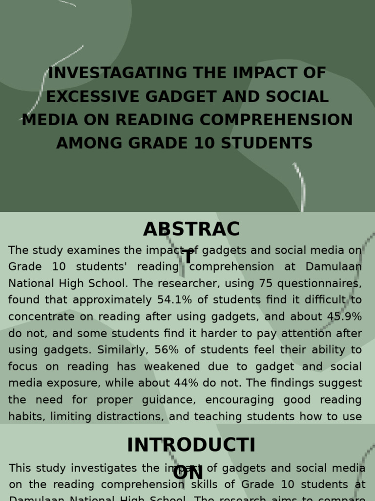 (Group 5) Investigating The Impacts of Excessive Gadget and Social ...