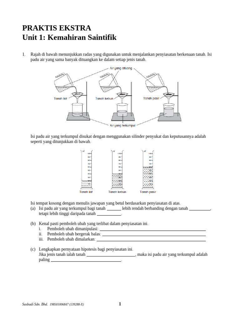 Kemahiran Proses Sains Tahun 4 | PDF
