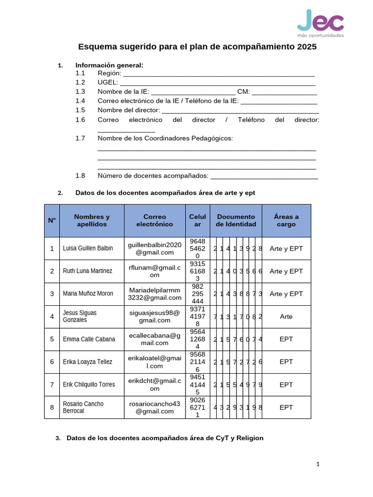 Plan de Acompa Amiento Pedag Gico CP Sugerido | PDF | Evaluación | Salón de clases