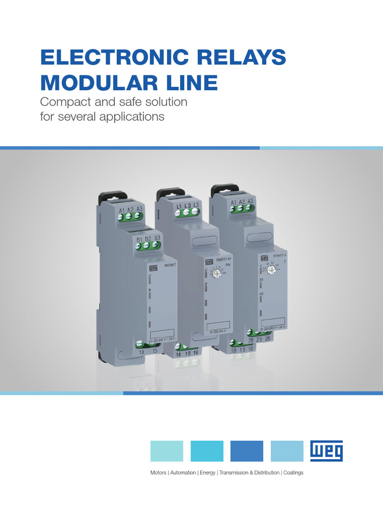 Modular Electronic Relays Overview | PDF | Relay | Power Supply