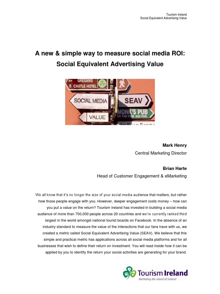 A New & Simple Way To Measure Social Media Return On Investment: Social ...