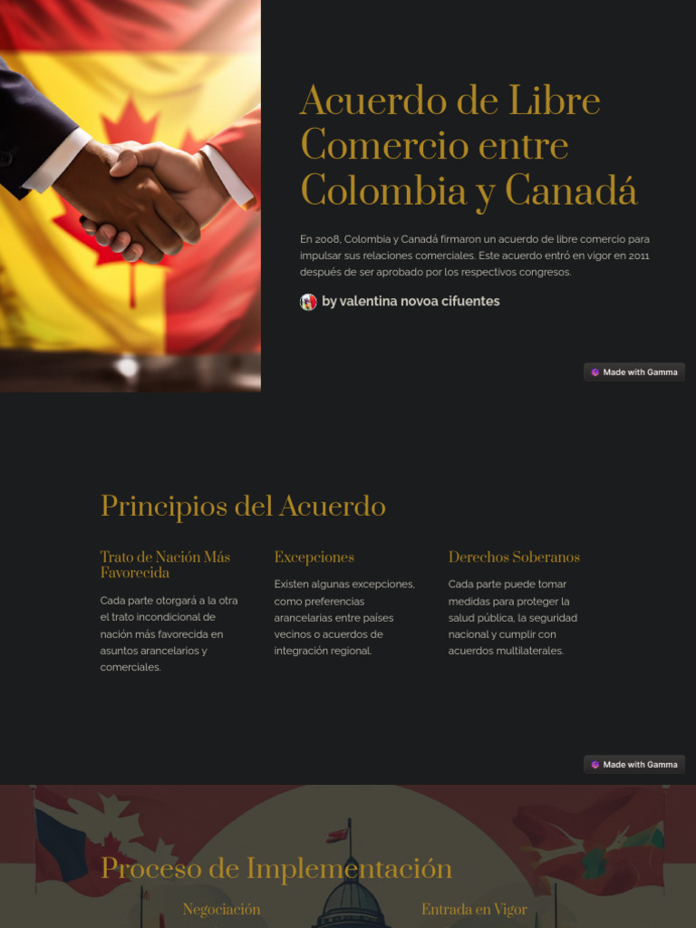 Acuerdo de Libre Comercio Entre Colombia y Canada | PDF | Comercio | Canadá