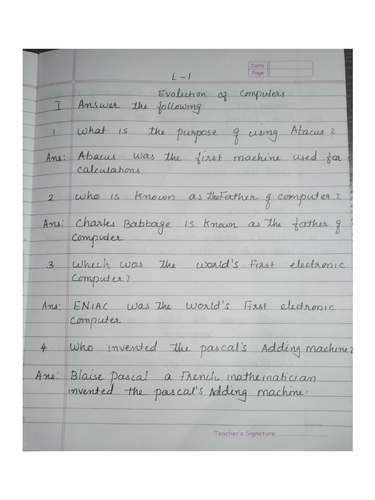 Computer L1 | PDF