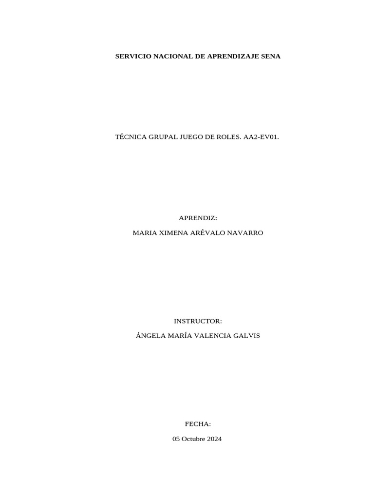 Juego de Roles | PDF | Cuidado de la salud | Estrés (biología)